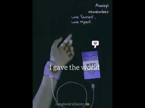 BTS Fake love 💜🌟|Fake love with English meaning ..