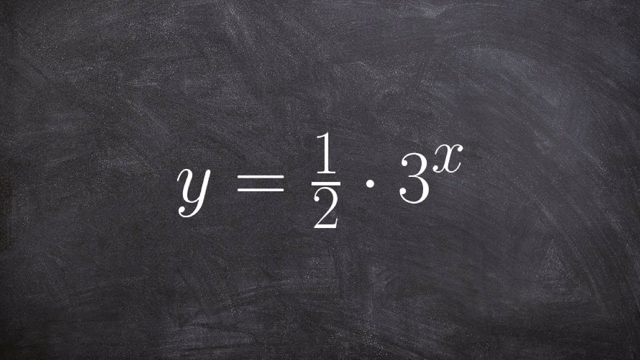 How to graph an exponential function by using a table