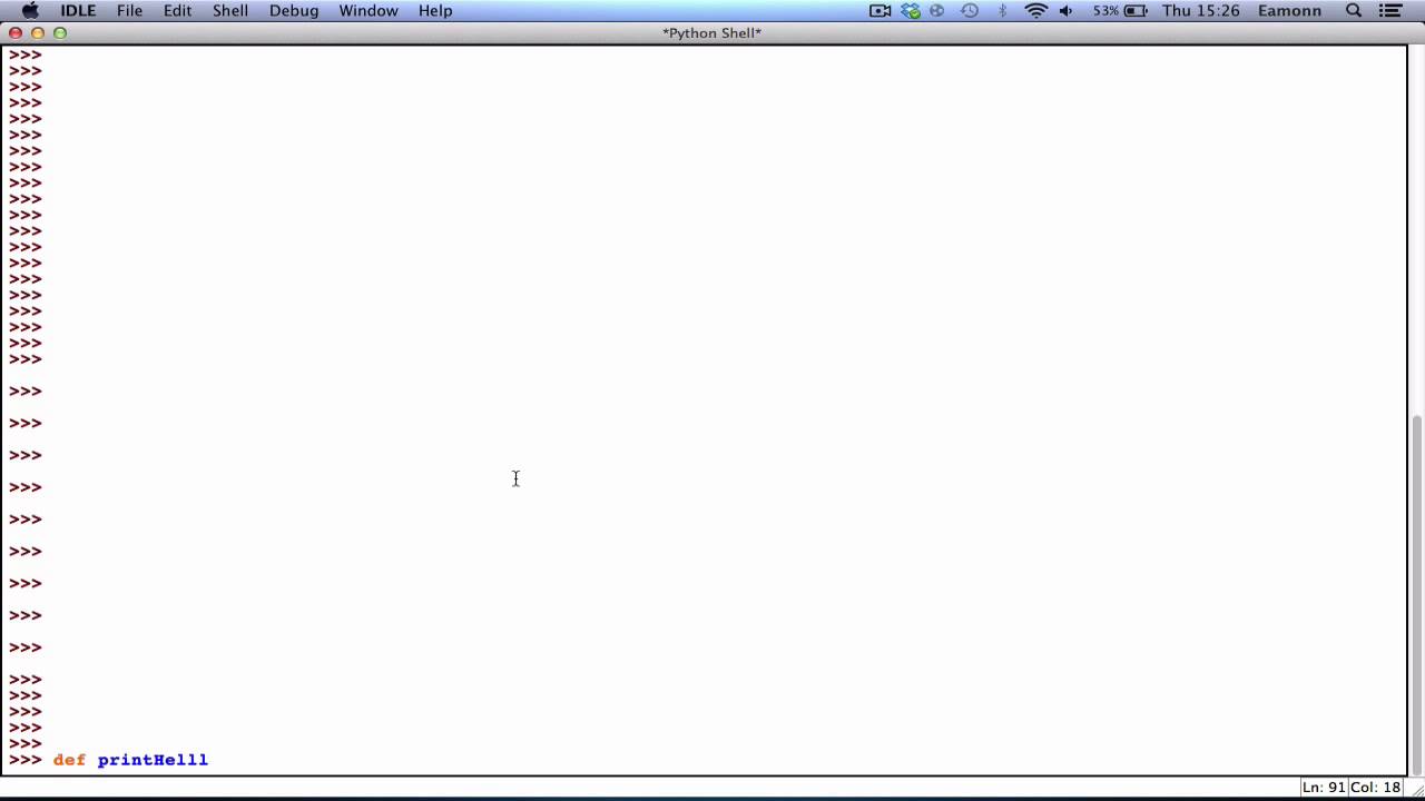 Python 2.7.2 Programming Tutorial #2: Functions