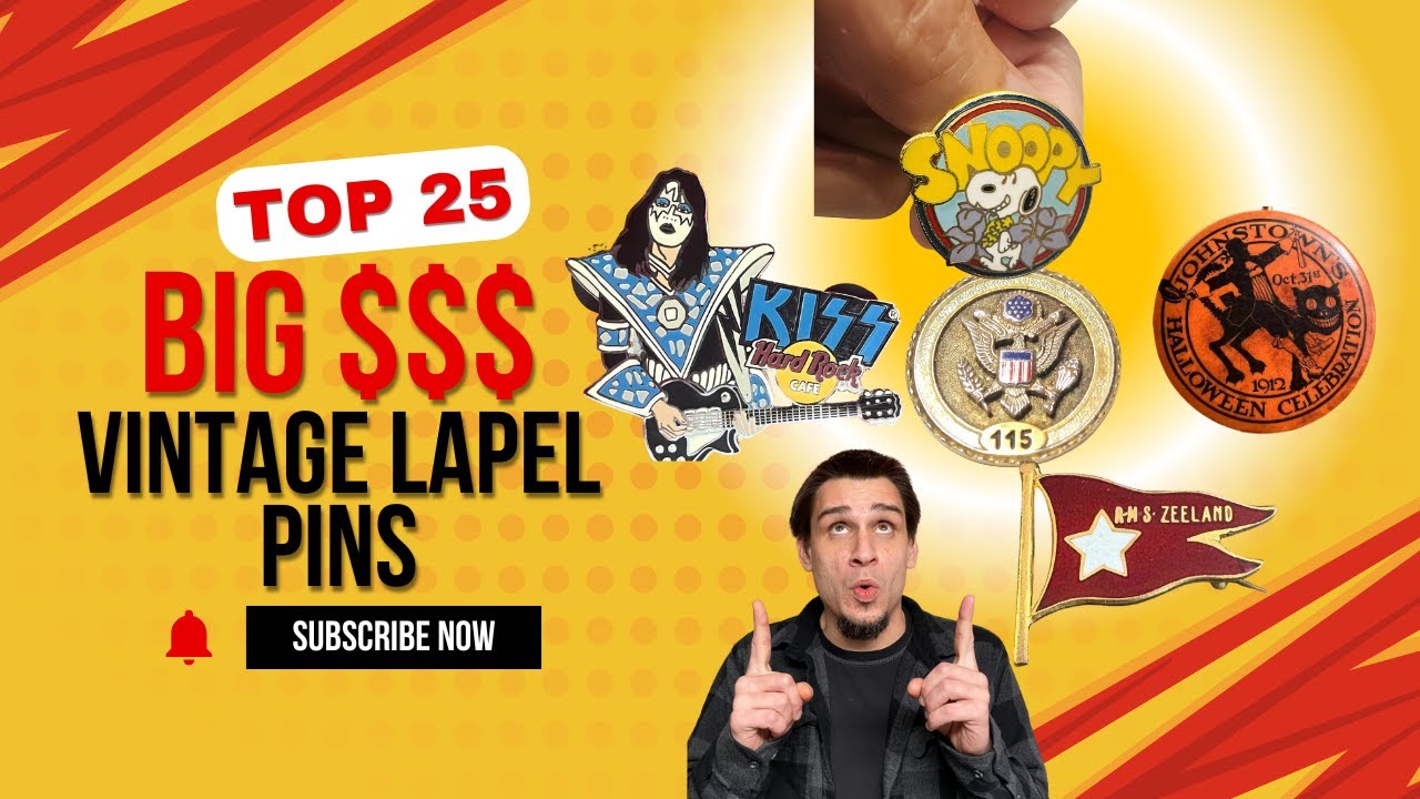 Vintage LAPEL PINS! Selling for Hundreds - Even THOUSANDS of Dollars Now on Ebay #vintagepins