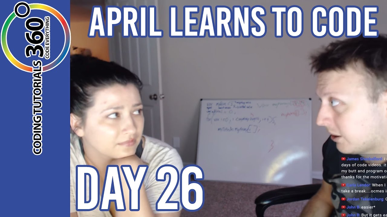 Day 26 | April Learns to Code | 100 Days of Coding Challenge