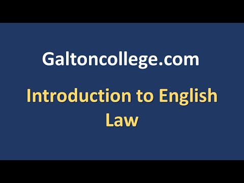 Introduction to English Law