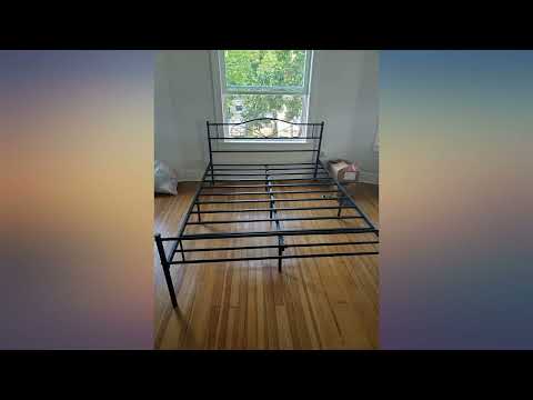VECELO Queen Size Metal Platform//Bed Frame//Mattress Foundation, Decorative review
