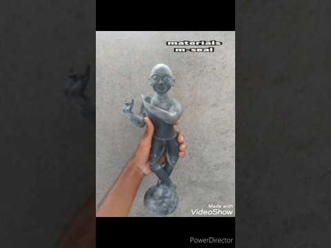 Krishna artwork paper mache and m-seal part 1 Artwork by sachin