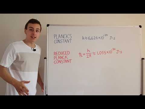 Planck's Constant and ħ = h/(2π) [h-bar]