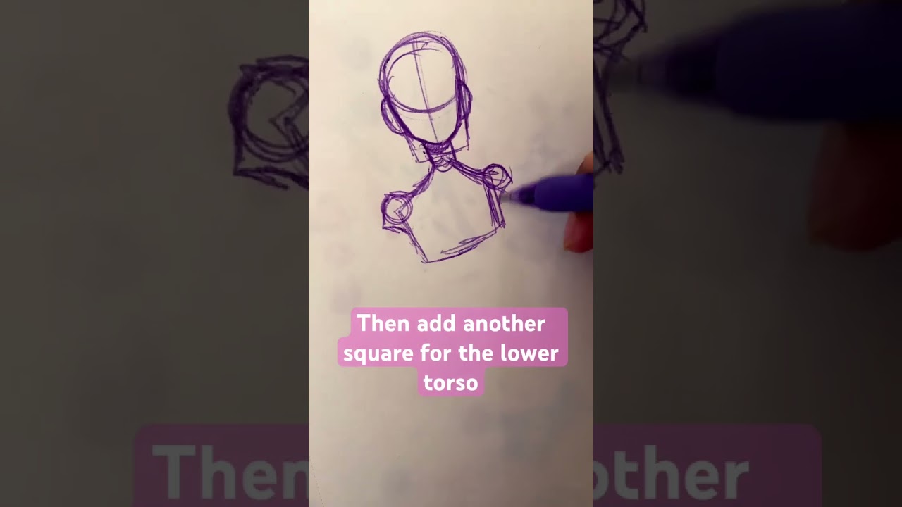 Female body tutorial!! (Shape size varies between body type) #happydrawing