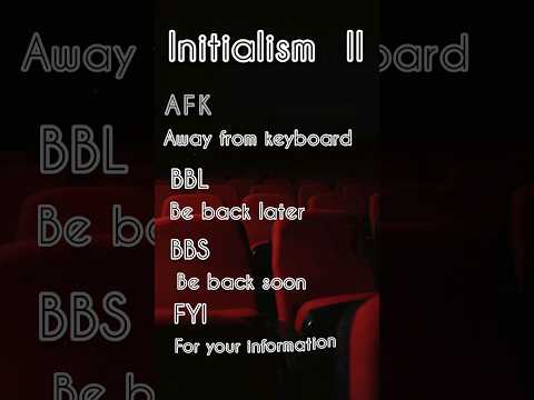 Initialism | short forms | Abbreviations | Acronyms #youtubeshorts #easyenglish #vocabulary #viral