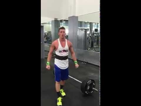 Connor McAuley Deadlifting 365 x 5 @160lbs 10-24-15