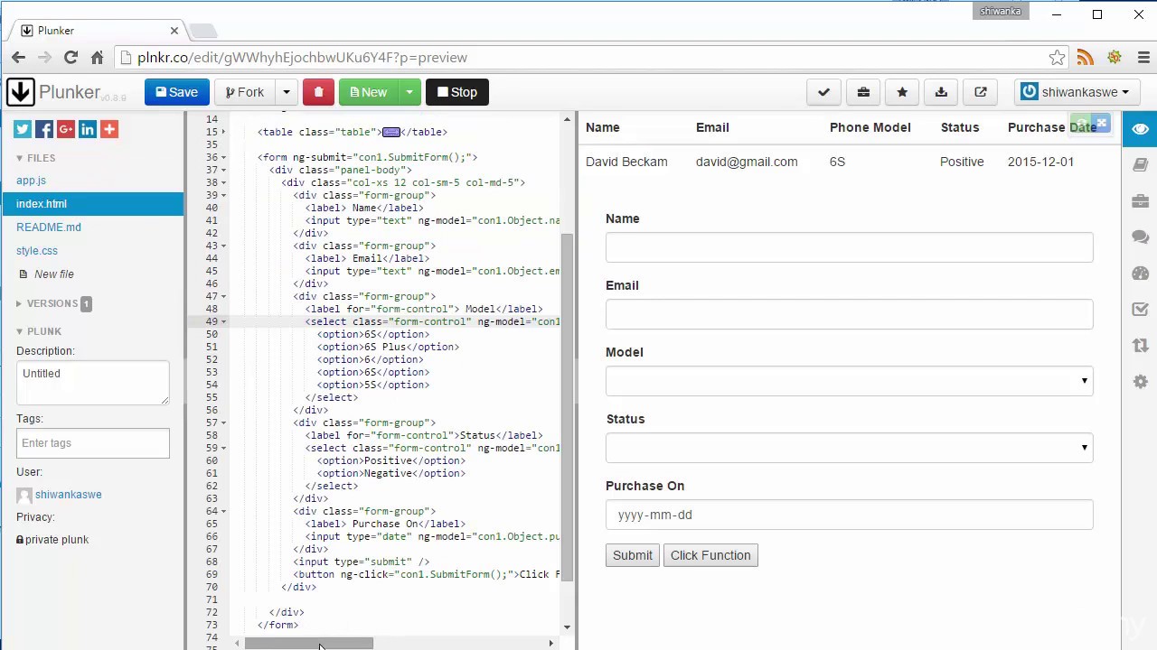 AngularJs Expert. Event handlers ng change, ng keyup and ng checked directive [08]