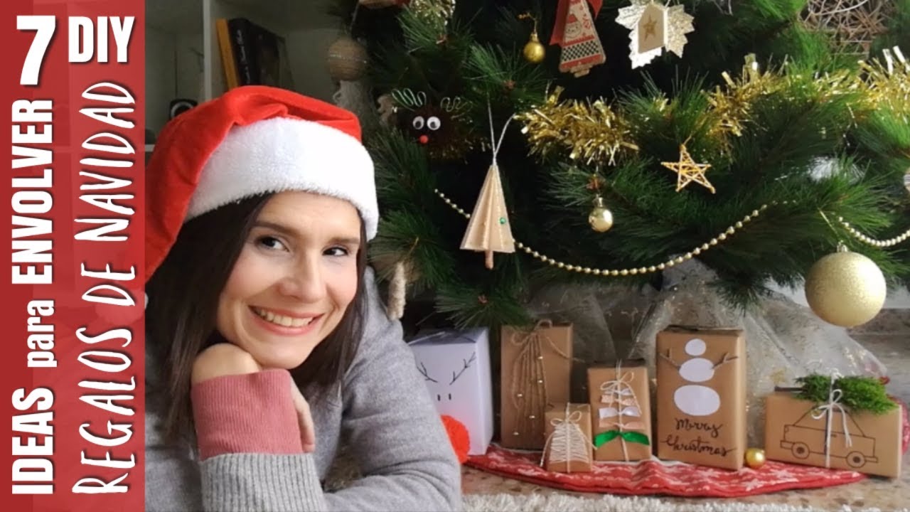 DIY 7 IDEAS PARA ENVOLVER REGALOS DE NAVIDAD | COMO ENVOLVER REGALOS DE NAVIDAD | ENVOLTURAS FÁCILES