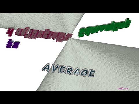 average - 4 adjectives which are synonym to average (sentence examples)