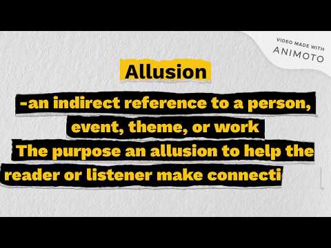 Literary Devices: Allusion and Illusion