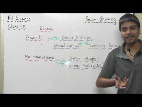 ""What is ETHNIC ? | class 10 Political science chapter Power Sharing