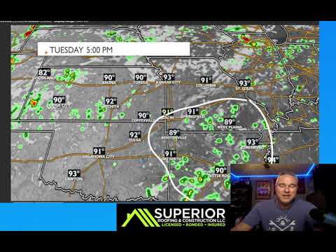 Monday YouTube: Staying hot but some thunderstorms and looking long range.