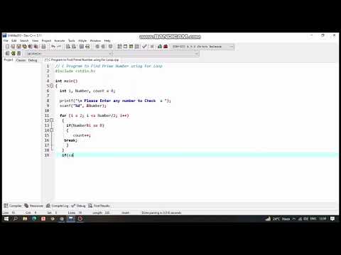 C Program to Find Prime Number using For Loop | @Prime number in c using for loop and while loop
