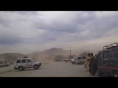 Strong gusty winds today hit parts of north Kashmir. Video from Handwara.