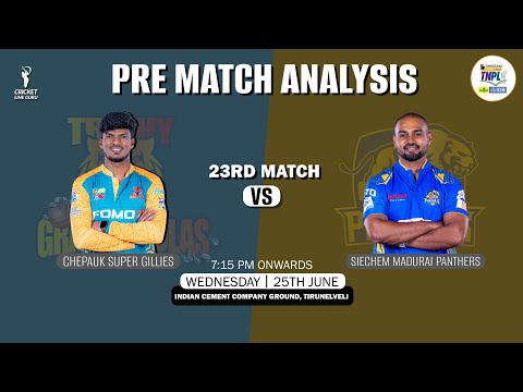 TNPL 2025: TGC vs SMP 23rd Match Prediction | TGC vs SMP Dream11 Team