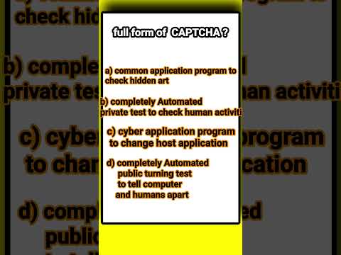 what is the full form of captcha #gk #ias #generalknowledge #captcha