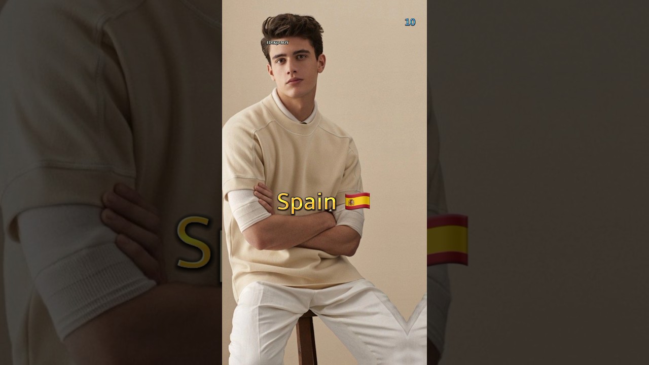 Top 10 Countries With Most Handsome Men In The World :- #shorts #shortvideo #knowledge #history