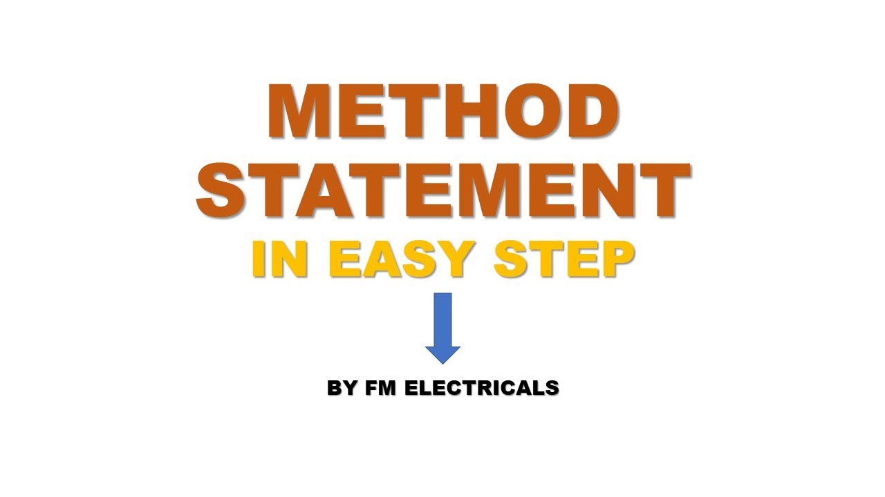 Method Statement