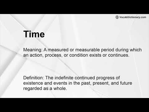 Time Meaning