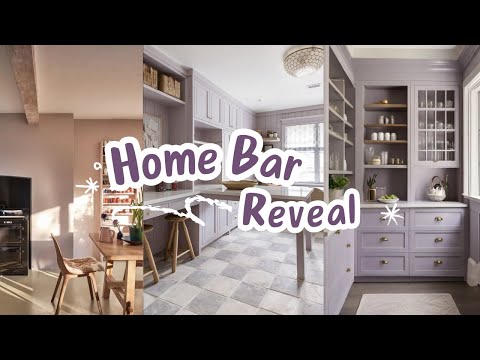 HOME BAR MAKEOVER! Decorating our house, 2024 home decor ideas