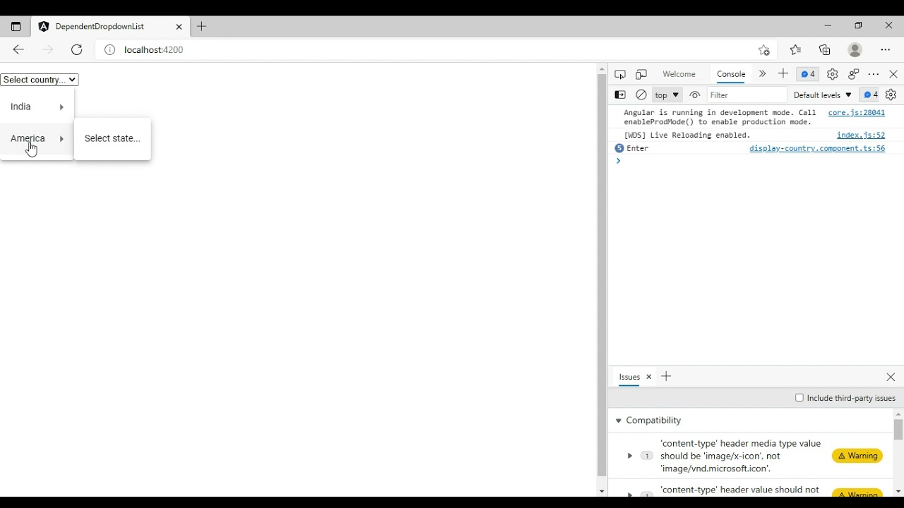 Multilevel DropDown Demo
