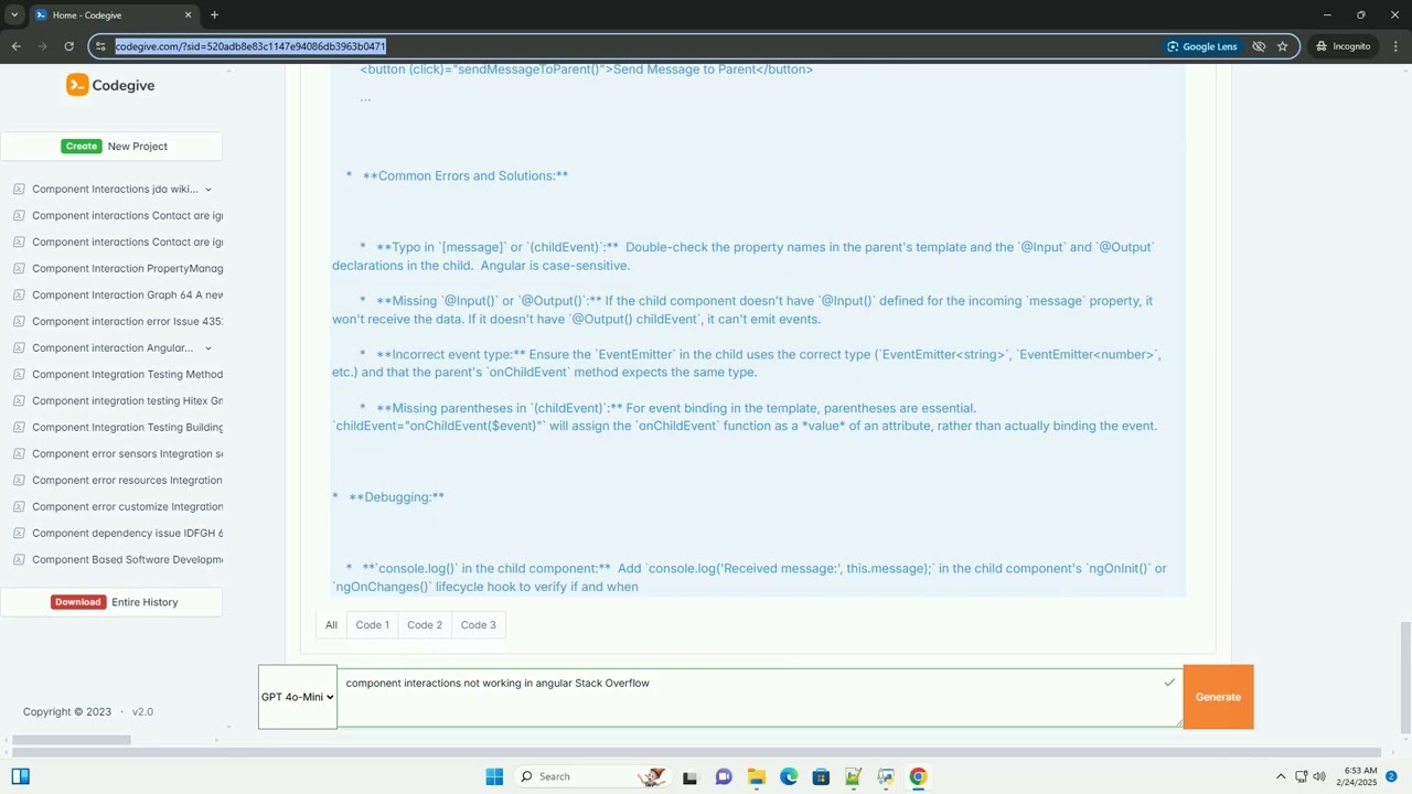component interactions not working in angular stack overflow