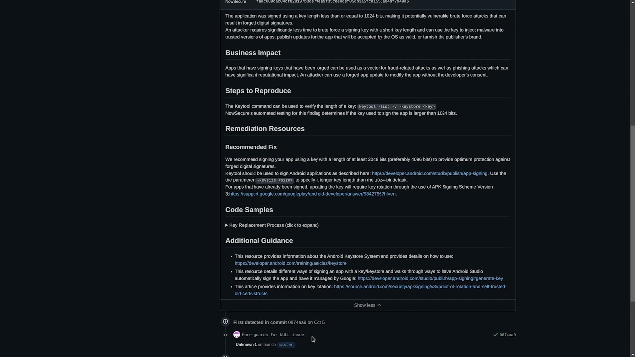 NowSecure Action for GitHub - See Developer First Mobile App Security Testing in Action
