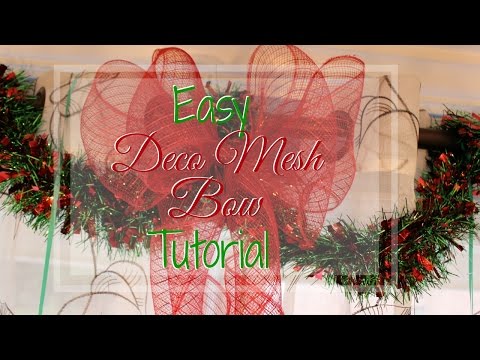 Deco Mesh Bow Tutorial Dollar Tree DIY | Hip ‘n Creative | Hip N' Creative