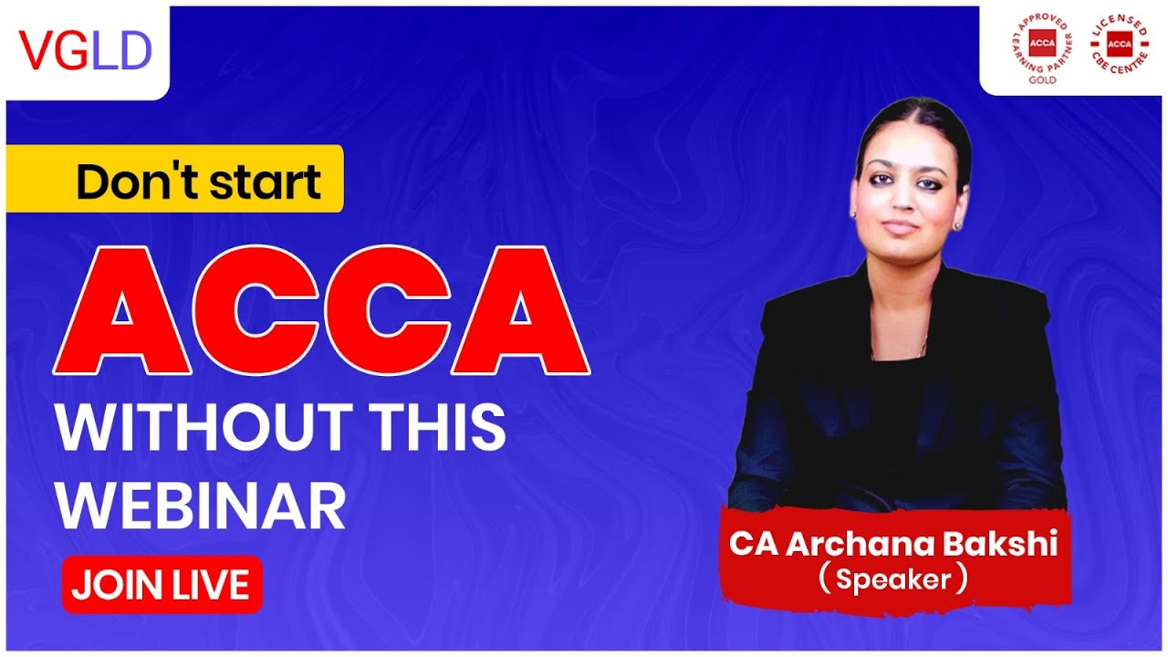 ACCA Webinar 2026 Eligibility, Exemptions & Career Roadmap | LIVE Webinar