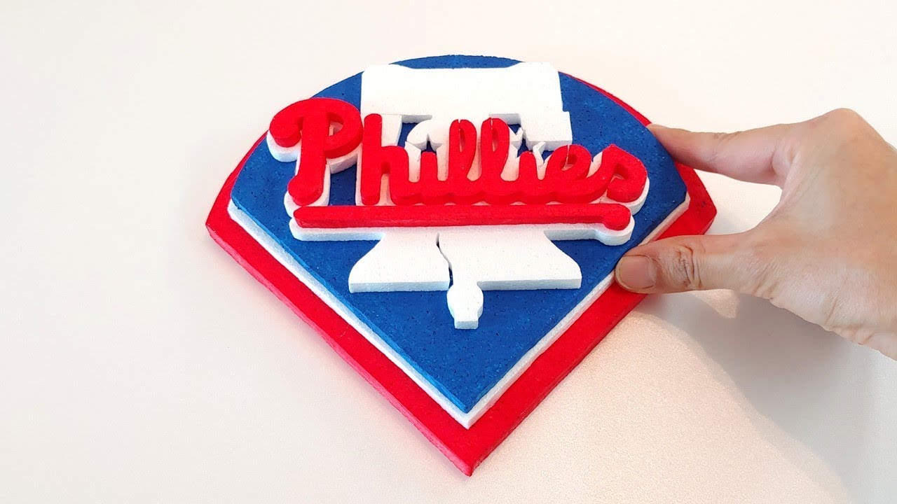 MLB-How to make Philadelphia Phillies logo/emblem/mark -Foam Art-