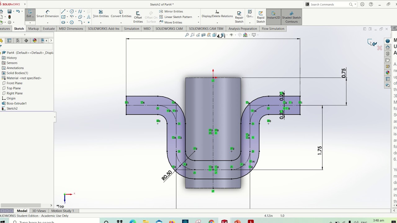 CAD Modelling: Wrap Feature Cylindrical Cam