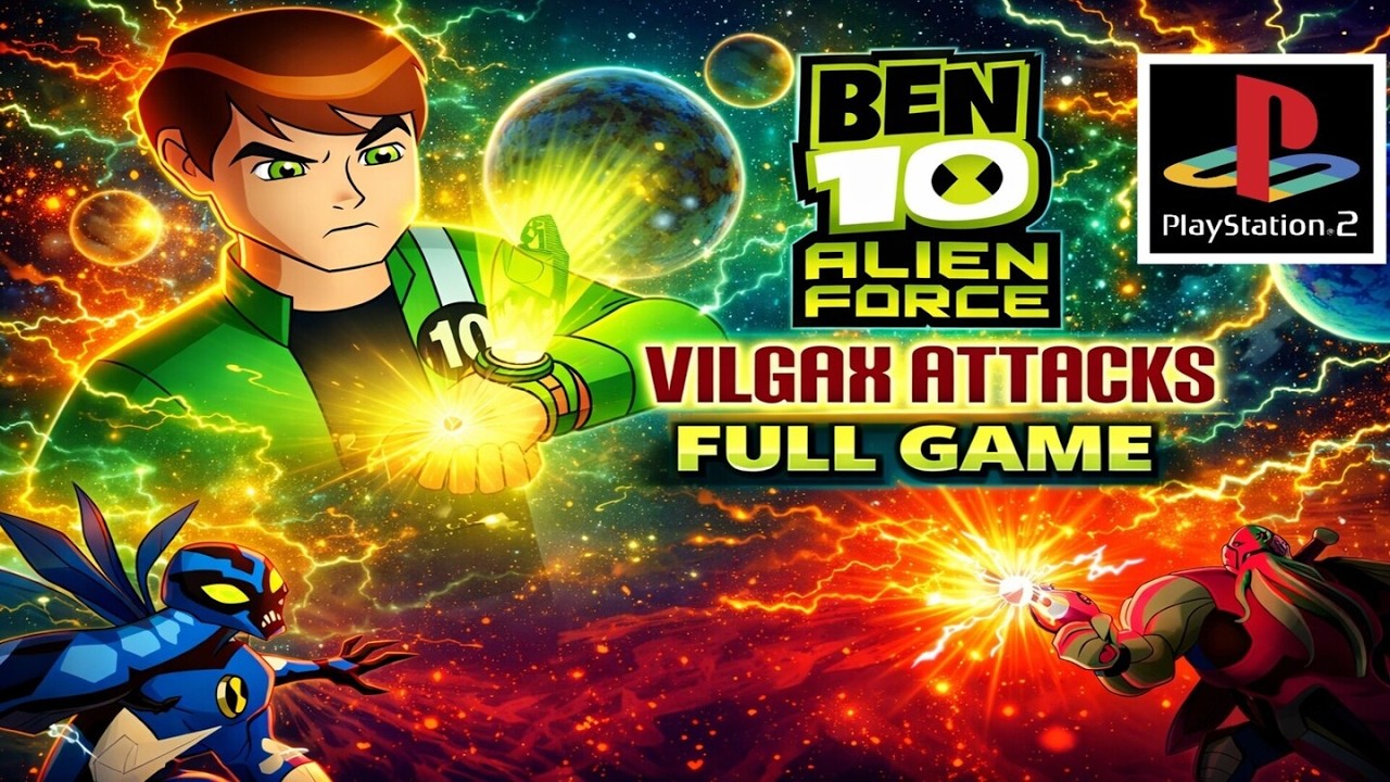 Ben 10 Alien Force: Vilgax Attacks (2009) PS2 Gameplay Walkthrough Full Game 100% Longplay - 4K60FPS