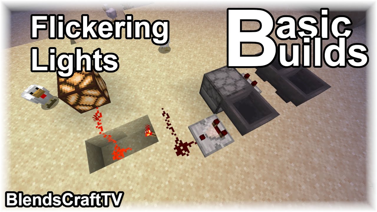 Flickering Lights - Basic Builds - Minecraft Java 1.14.4