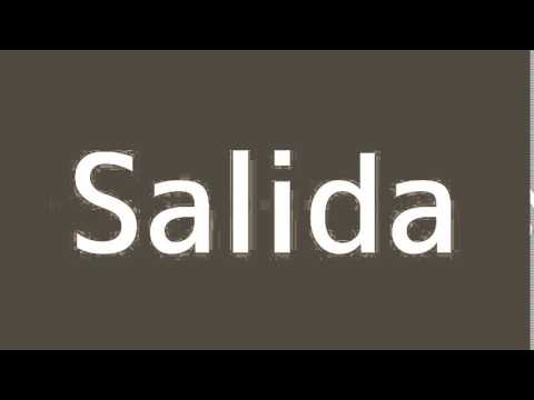 How to say Exit in Spanish