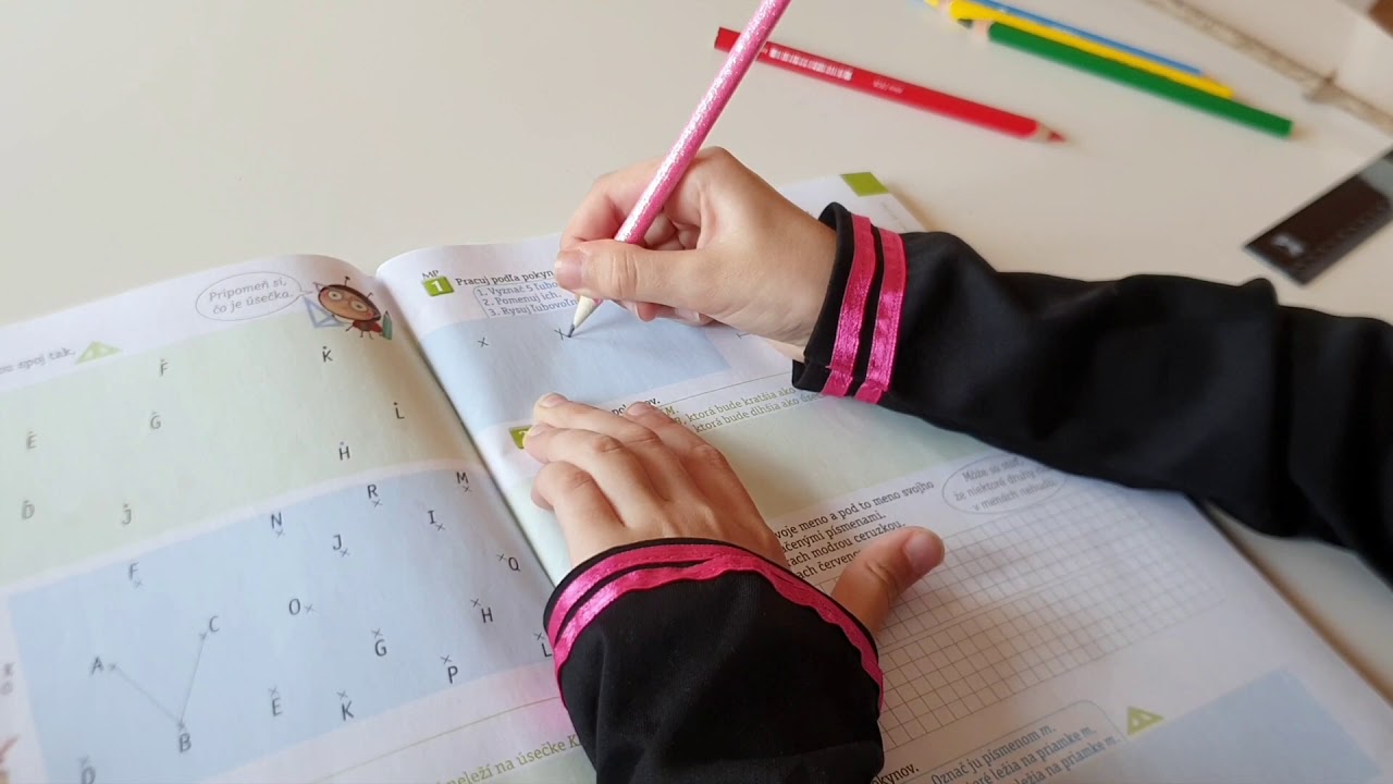 Geometria - 2.ročník ZŠ - opakovanie z 1.polroka - geometrické tvary, usečka, priamka, polpriamka