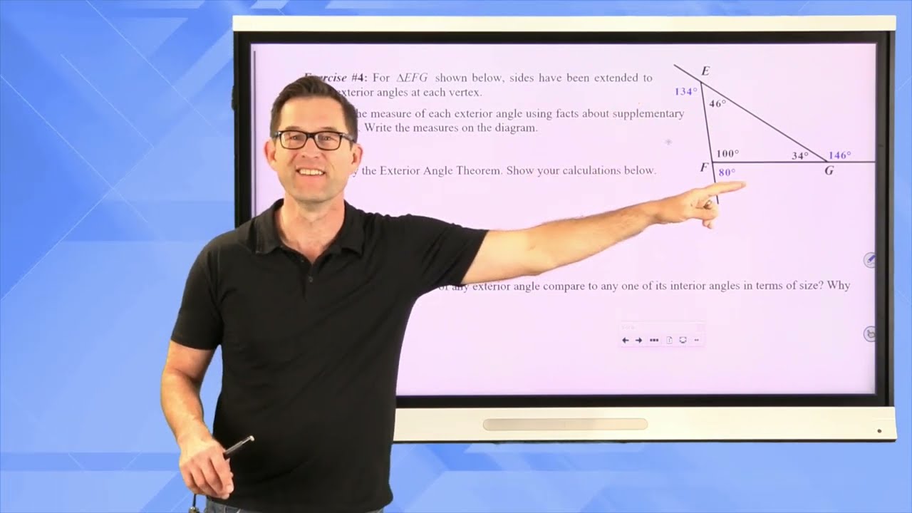 N-Gen Math Geometry.Unit 3.Lesson 10.Exterior Angles