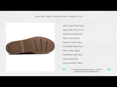 Sperry Men's Mako 2-Eye Boat Shoe, Amaretto, 9.5 UK