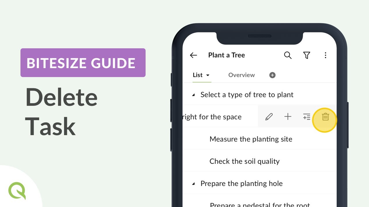 Quire Bitesize Guide: Delete Task