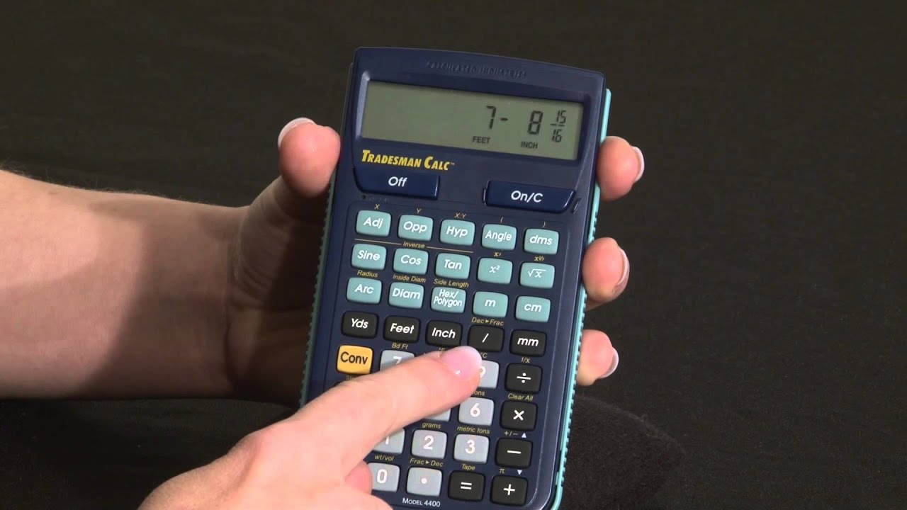 Tradesman Calc Intro and Overview