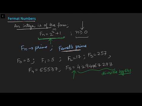 Fermat's Numbers/ Primes Video Lecture - Mathematics for ACT