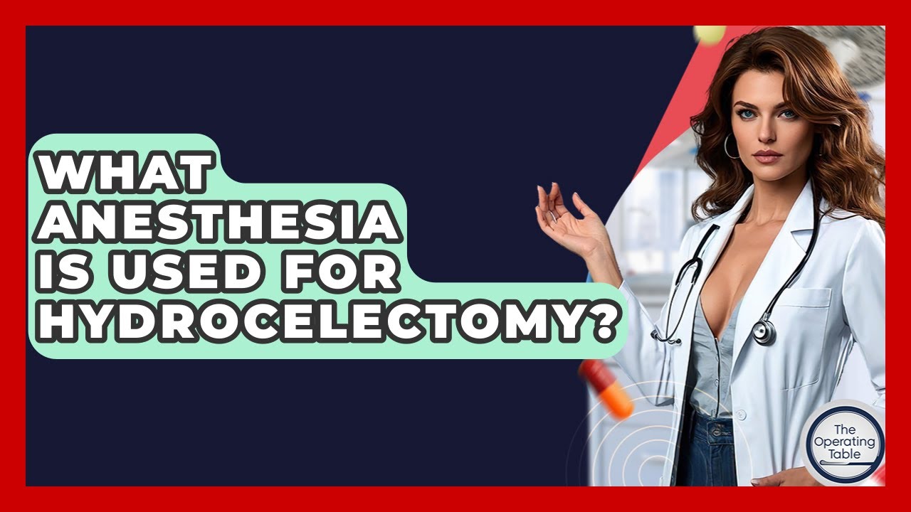 What Anesthesia Is Used For Hydrocelectomy? - The Operating Table