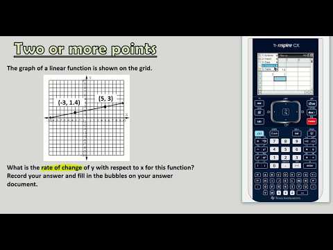Finding slope (rate of change) from table of values or ordered pairs using the TI-Nspire calculator