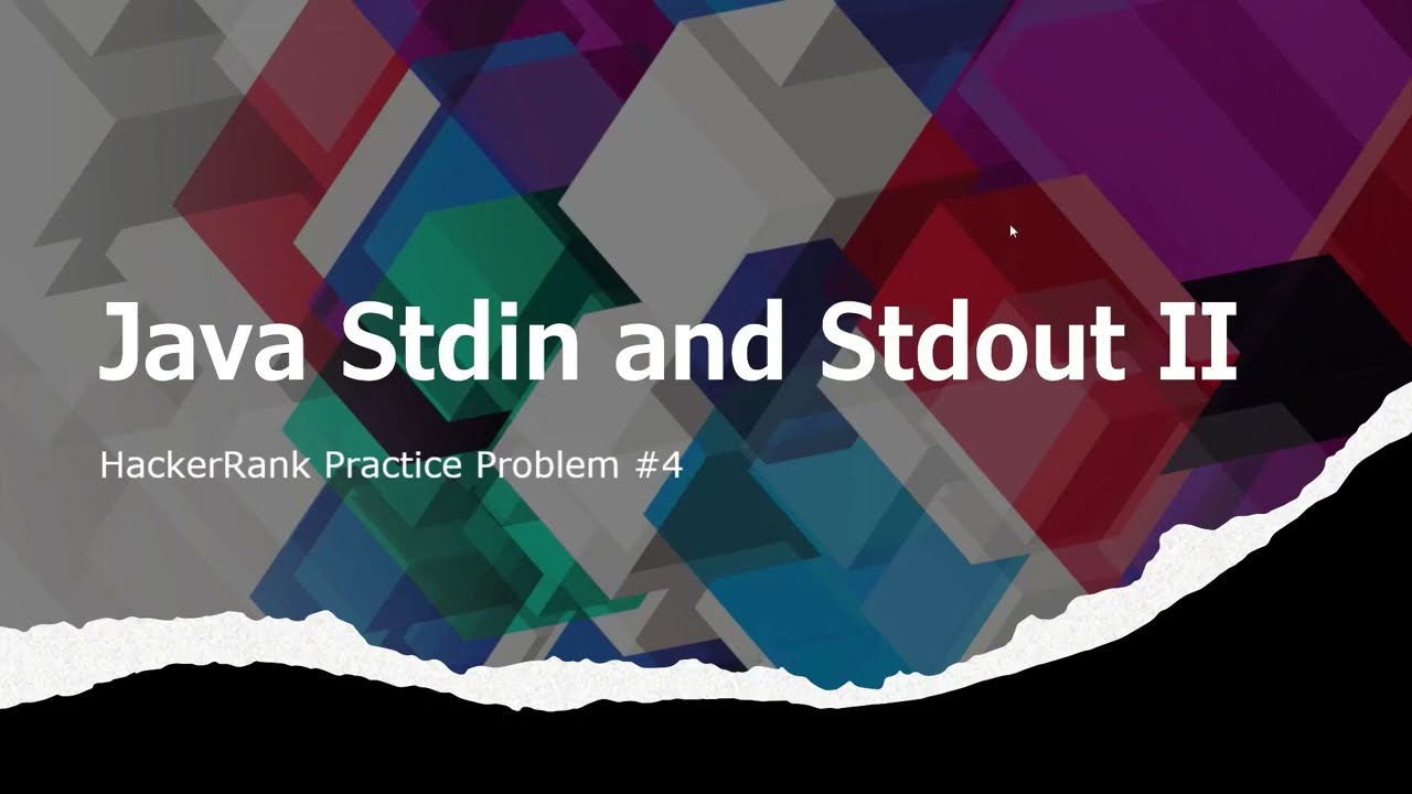 [SOLVED!] Java Stdin and Stdout II - HackerRank