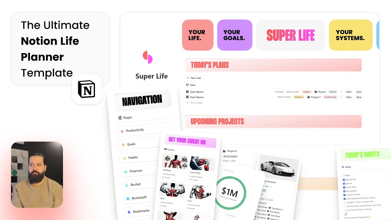 Super Life - The Ultimate Life Planner for Notion