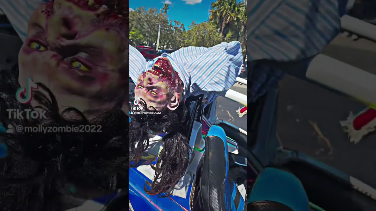 MollyZ catching some sun on her Slingshot 😎🧟‍♀️ Vfx baby‼️#youtubeshorts #trending #zombie #wtf