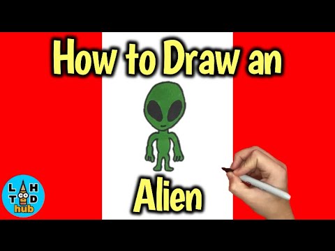 How to Draw an Alien! Step By Step Easy!