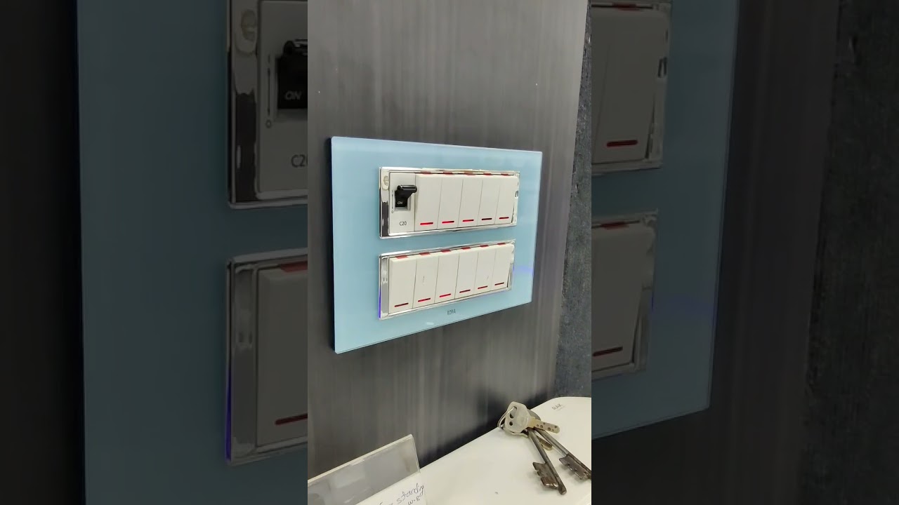 Roma Switches Design | Light Sky blue Model | Slim Switches