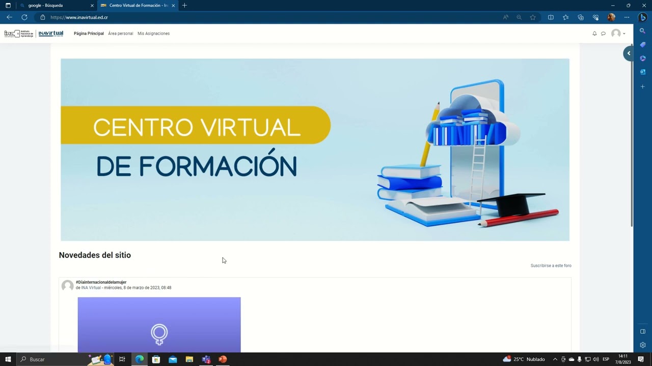 como ingresar a INA Virtual